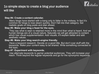 Blog Writing Tips | PPT