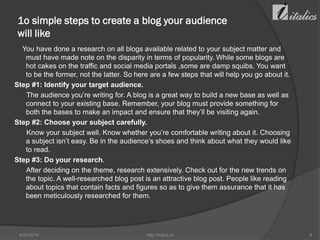 Blog Writing Tips | PPT