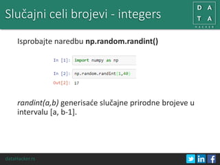 Slučajni brojevi u Pythonu #004 | PPTX