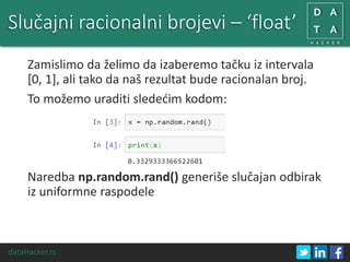 Slučajni brojevi u Pythonu #004 | PPTX
