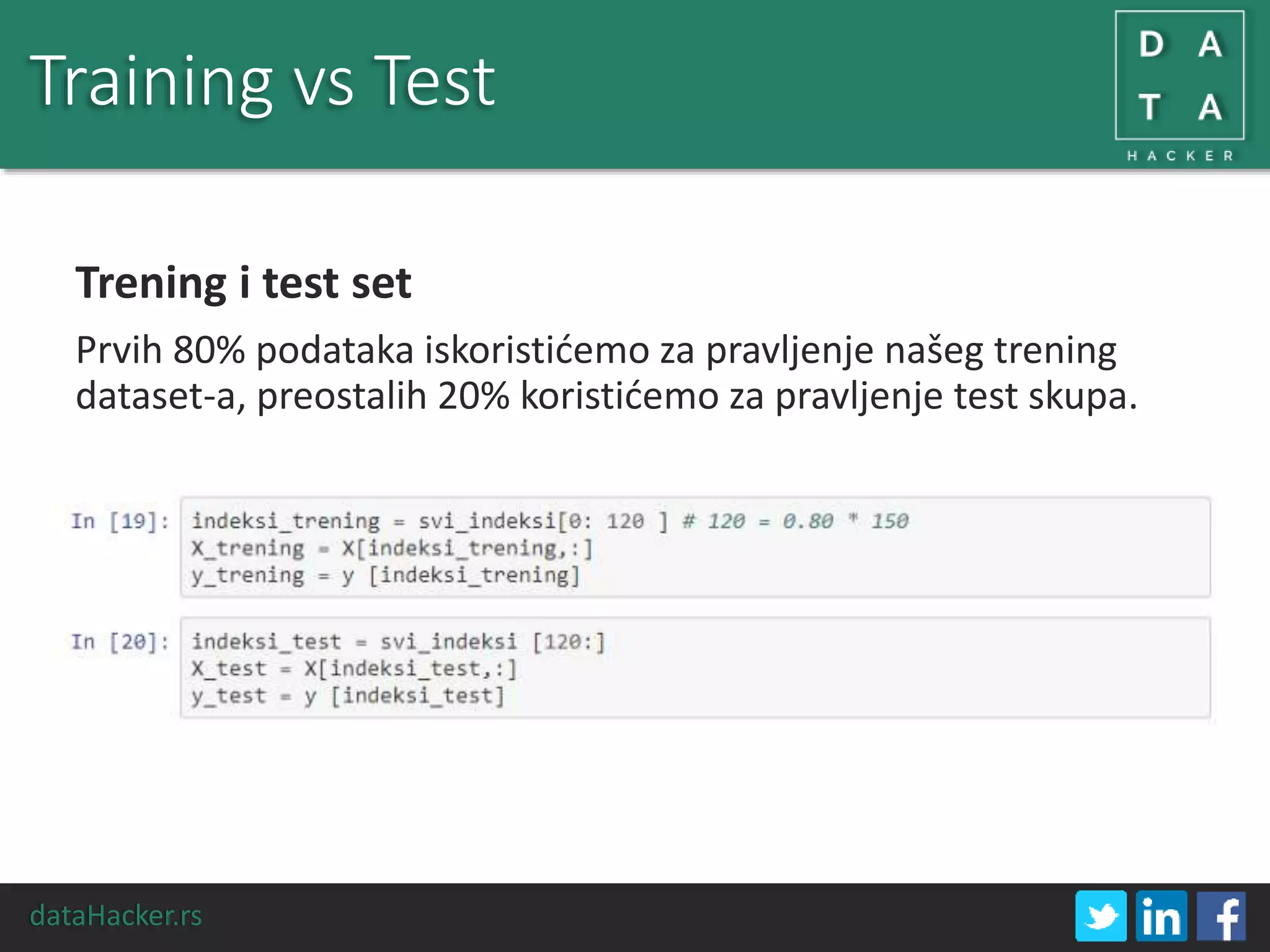 kNN algorithm za Iris dataset | PPTX