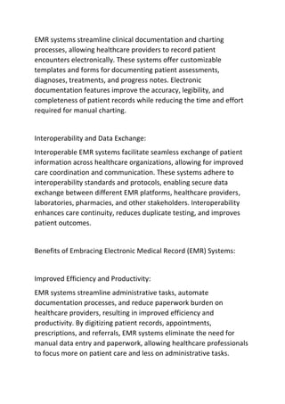 Innovating Healthcare Delivery: Embracing Electronic Medical Record ...