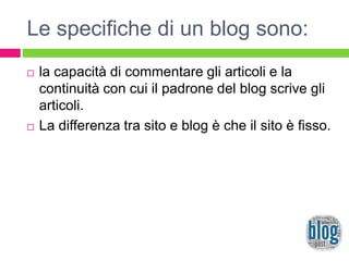 Blog - Sito web | PDF