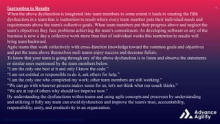 Dysfunction of Teams and Agile | PPT