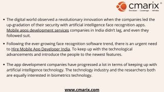 10 Face Recognition Apps for Android & iOS In 2022-2023 | PPTX