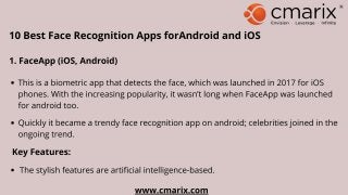 10 Face Recognition Apps for Android & iOS In 2022-2023 | PPT