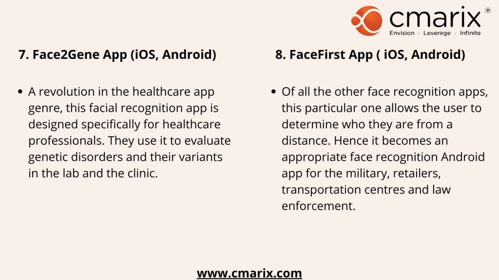 10 Face Recognition Apps for Android & iOS In 2022-2023 | PPT