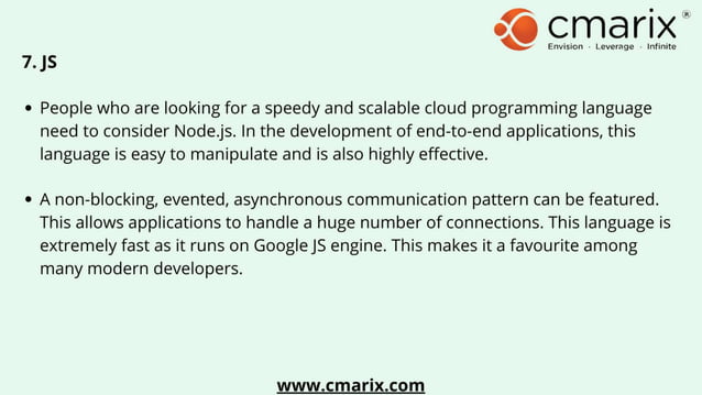 7 Best Programming Languages for Cloud Computing in 2022-23 | PPTX
