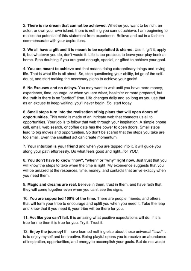 Blog 12 universal truths | PDF