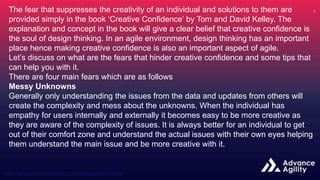 Creative Confidence- A way to Improve Agile Creativity | PPT