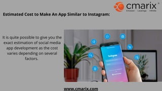 How Much Does It Cost to Make a Social Networking App Like Instagram? | PPT