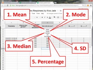 Blog15: How to insert statistics formula in Google Form | PPT