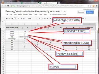 Blog15: How to insert statistics formula in Google Form | PPT