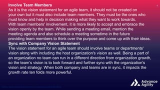 Team Vision Statement Tips for Inspiring Agile Teams | PPT