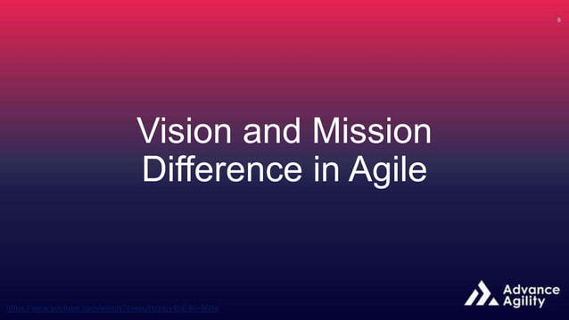 Vision and Mission Difference in Agile | PPT