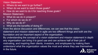 Vision and Mission Difference in Agile | PPT