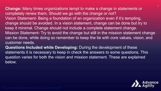 Vision and Mission Difference in Agile | PPT
