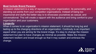 Vision and Mission Difference in Agile | PPT