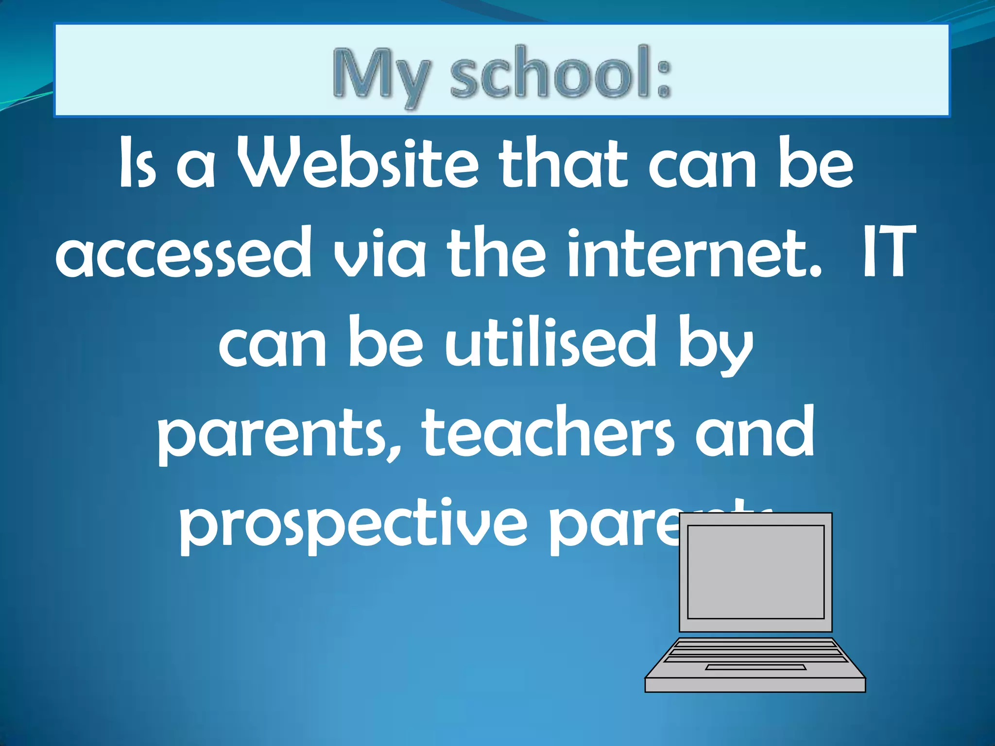 ICT in schools presentation | PPTX