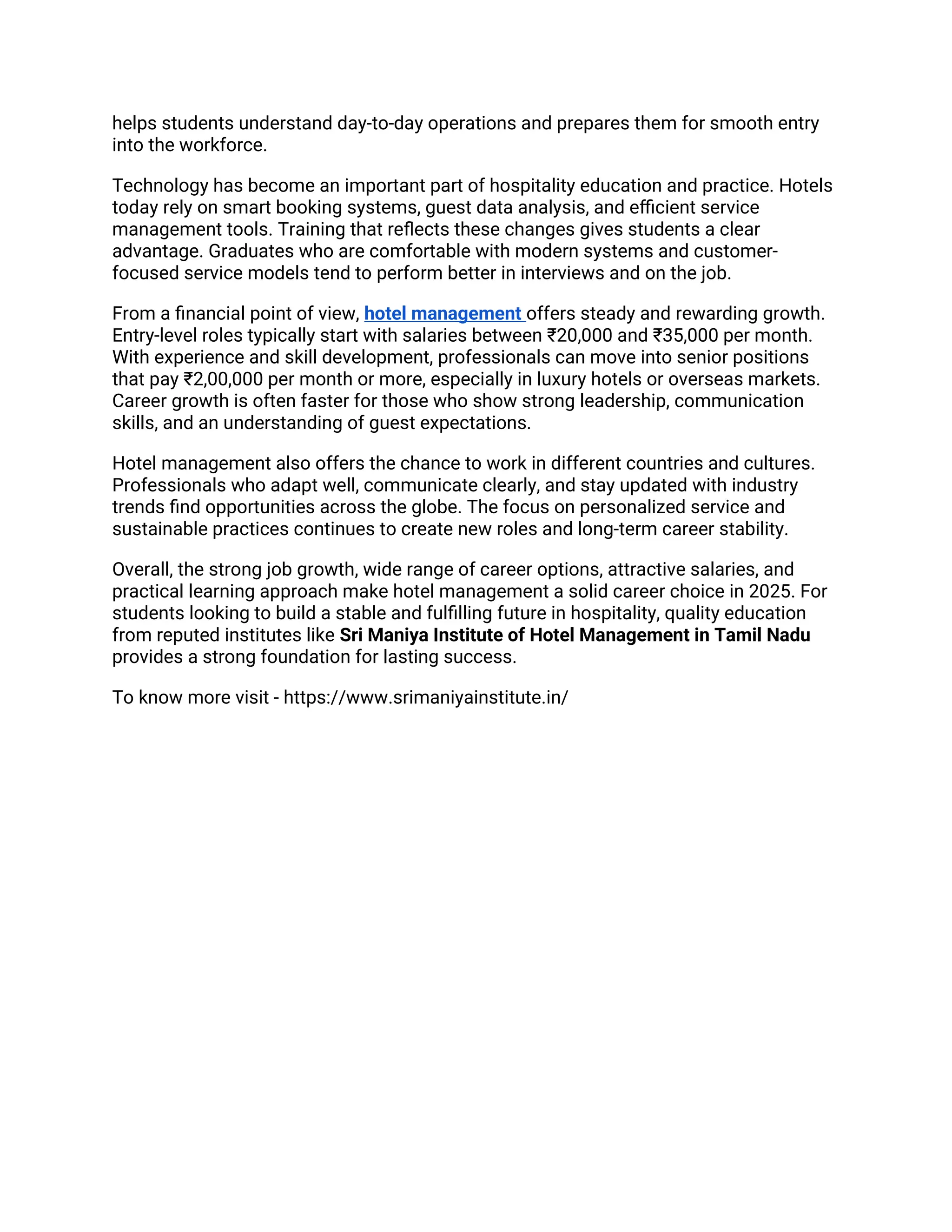 Why Hotel Management Careers Are Growing in 2025 | DOCX