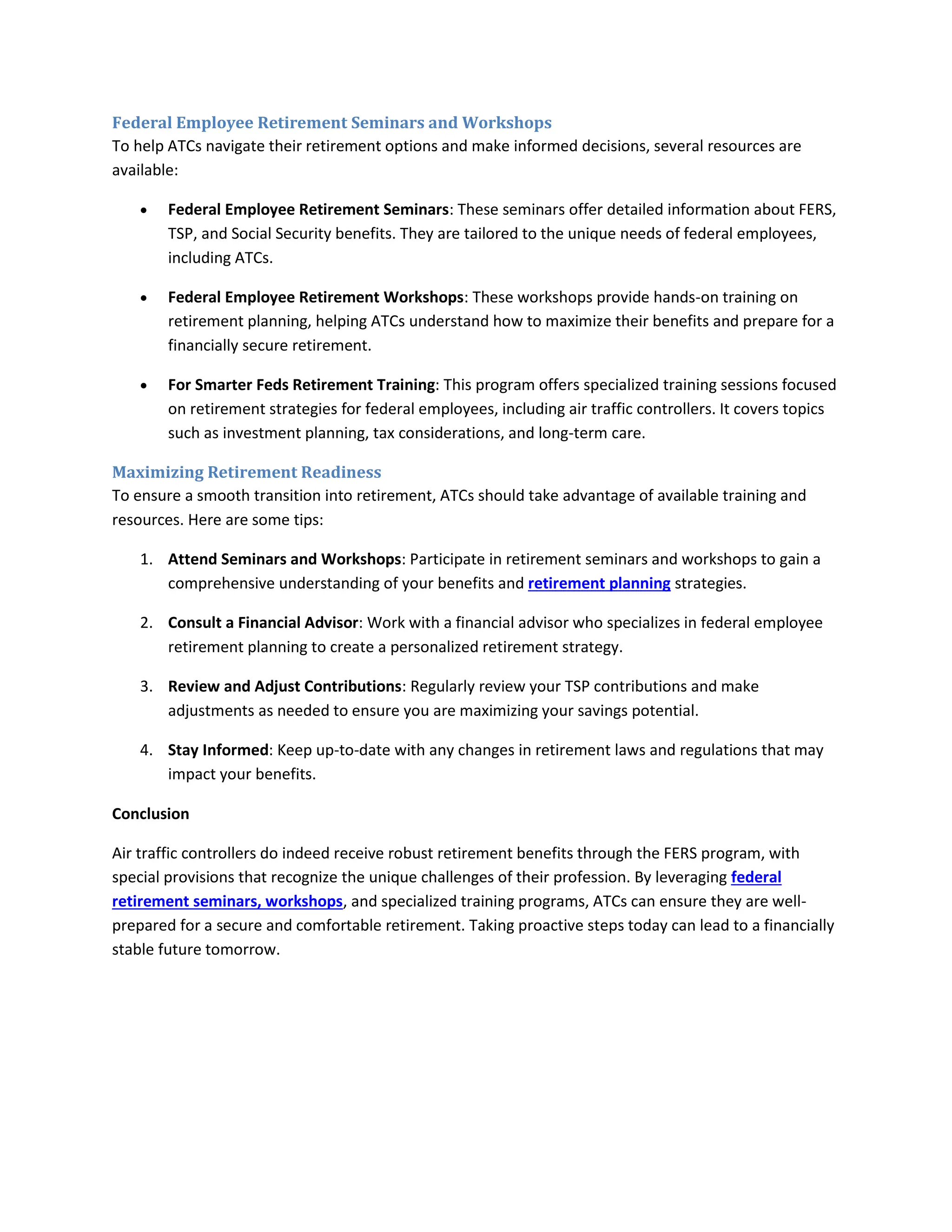 Do Air Traffic Controllers Get Good Retirement Benefits? | PDF | Free ...