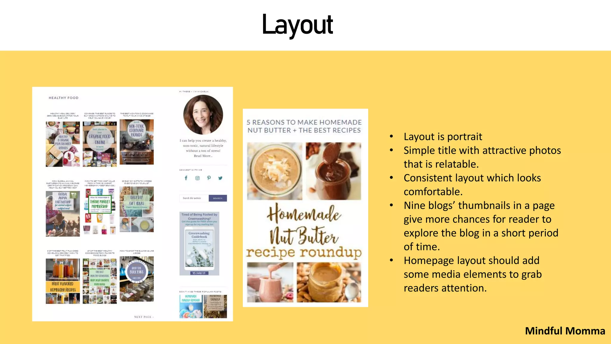 Comparison between two blogs | PPT