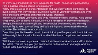 Agile Connection with Daily Life Worry | PPT