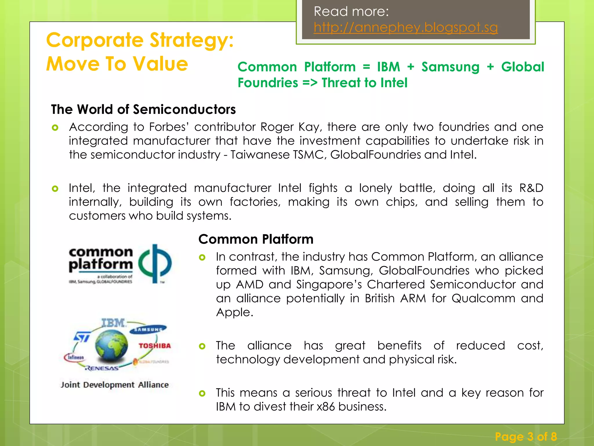 IBM Corporate Strategy: Move To Value - Divest To Invest | PPT
