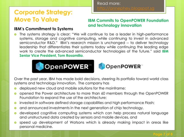 IBM Corporate Strategy: Move To Value - Divest To Invest | PPT