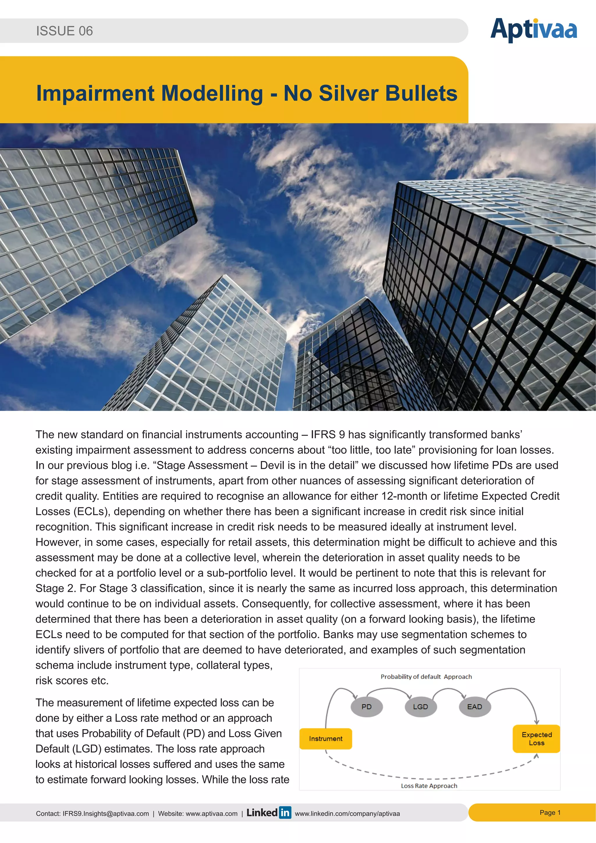 Impairment Modelling - No Silver Bullets | PDF