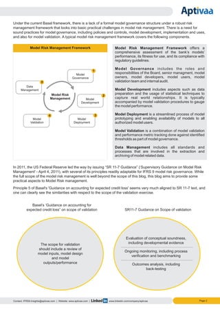 IFRS 9 Model Risk Management - Given the Short Shift ? | PDF