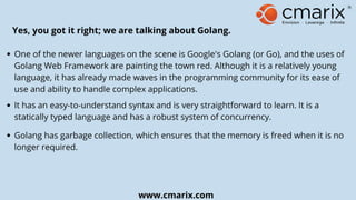 Let's Explore the Top Uses of the Golang Web Framework in 2022 ...