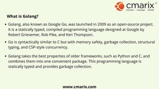 Let's Explore the Top Uses of the Golang Web Framework in 2022 | HackerNoon | PPT