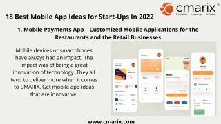 18 Best Mobile App Ideas for Startup to Launch Online Business in 2022 ...
