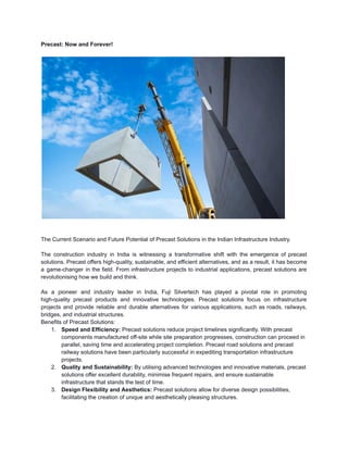 Fuji Silvertech Precast: Now and Forever! | PDF