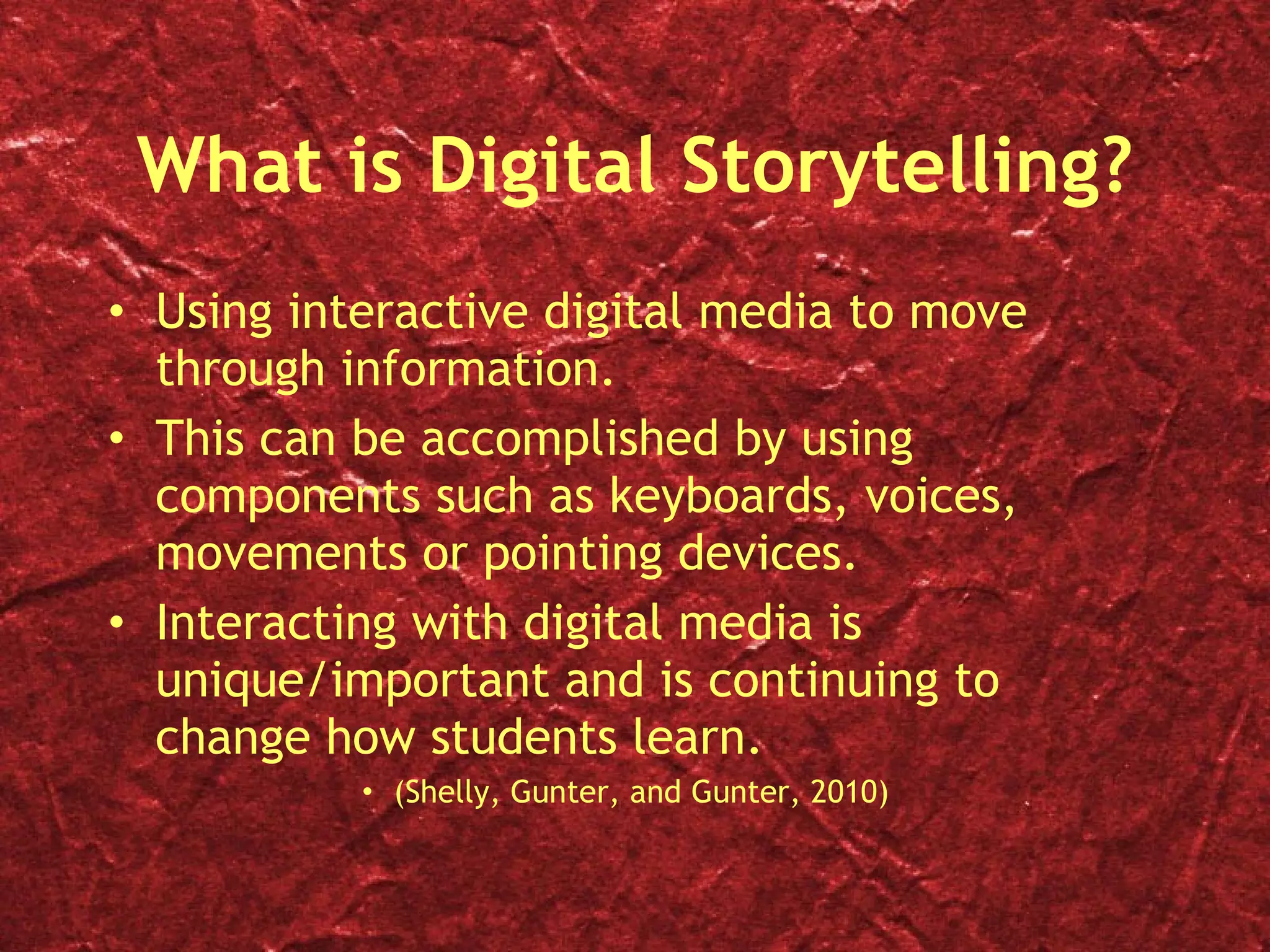 Digital Storytelling | PPT
