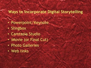 Digital Storytelling | PPT