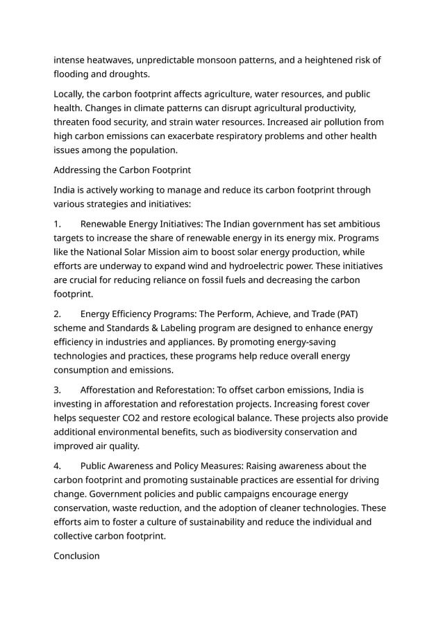 Understanding and Addressing Environmental Impact. | PDF