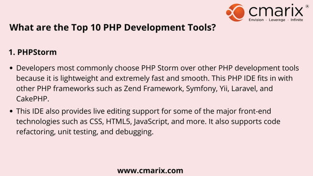 10 Best Php Development Tools To Develop Web Application Ppt