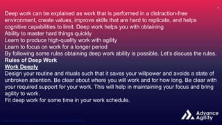 Deep Work for Successful Focus | PPTX