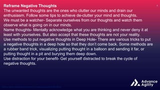 Agile Advice- De-clutter Your Mind | PPT