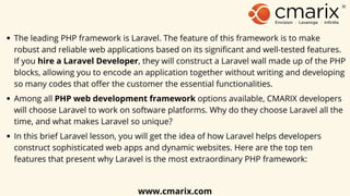 10 Advanced Features of Laravel Probably Never Knew About | PPTX