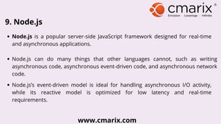 9 Best JavaScript Frameworks to Learn in 2022 to Boost Development ...