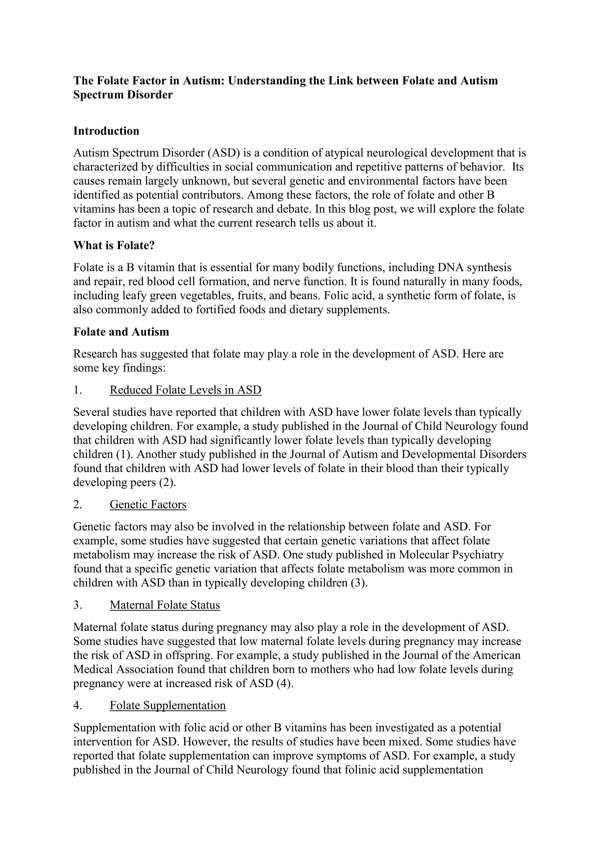 Blog 4 - The Folate Factor in Autism.docx
