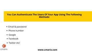 14 Benefits of Using Firebase for Web and App Development | PPT