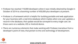 14 Benefits of Using Firebase for Web and App Development | PPT