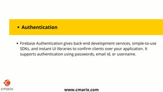 14 Benefits of Using Firebase for Web and App Development | PPT