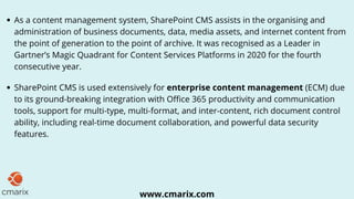 Is SharePoint CMS Safe To Use For Corporates? - SharePoint Developers | PPT