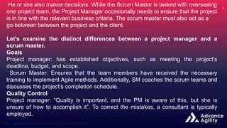 Scrum Master vs Project Manager | PPT