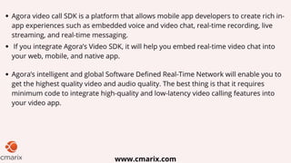 Steps to Build a Scalable Video Calling App with Agora | PPTX